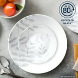 Corelle Flowing Fern 12-Piece Glass Dinnerware Set (Service for 4 ...