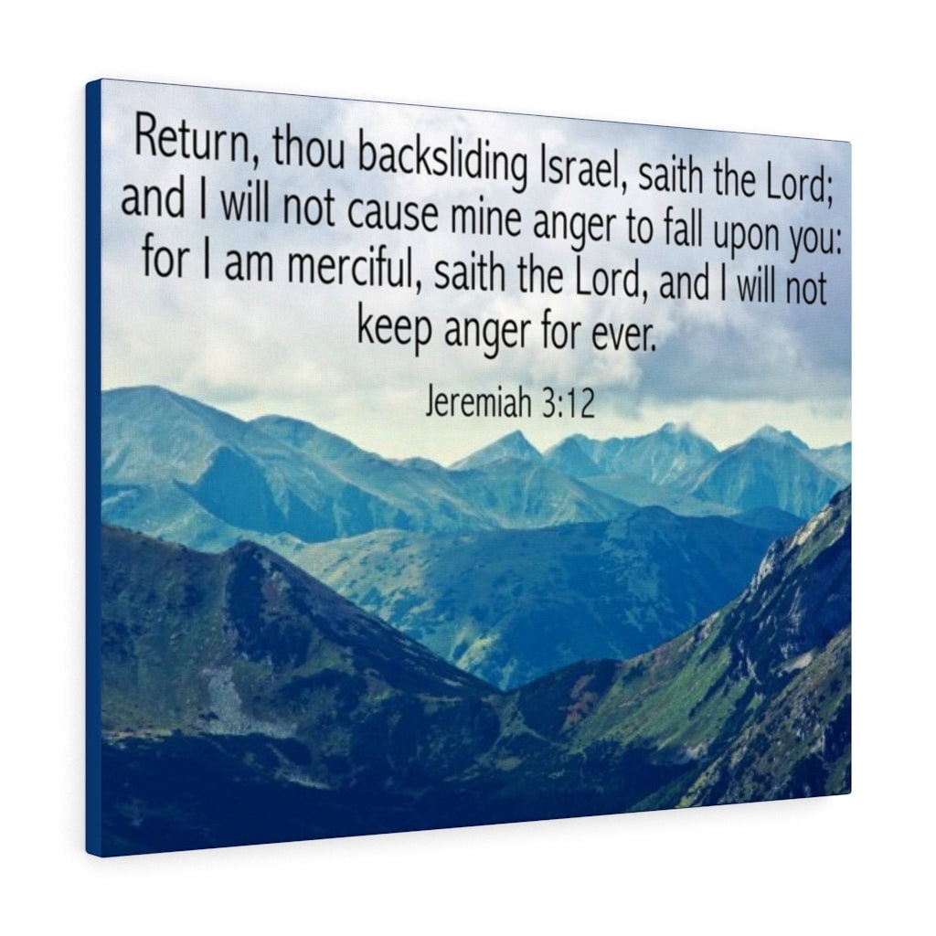 Scripture Walls Return Jeremiah 3:12 Bible Verse Canvas Christian Wall ...
