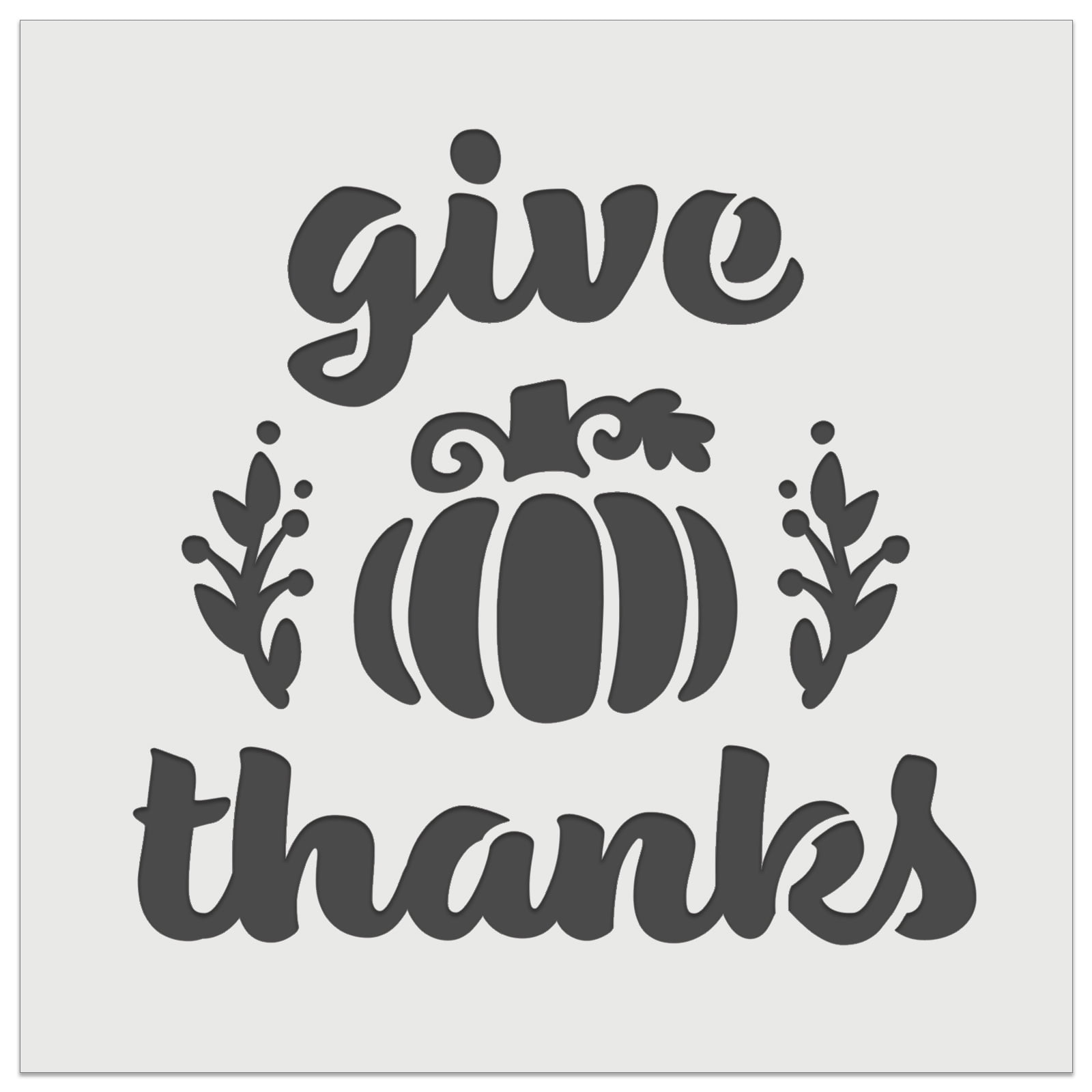 Give Thanks with Pumpkin Autumn Fall DIY Cookie Wall Craft Stencil - 3. ...