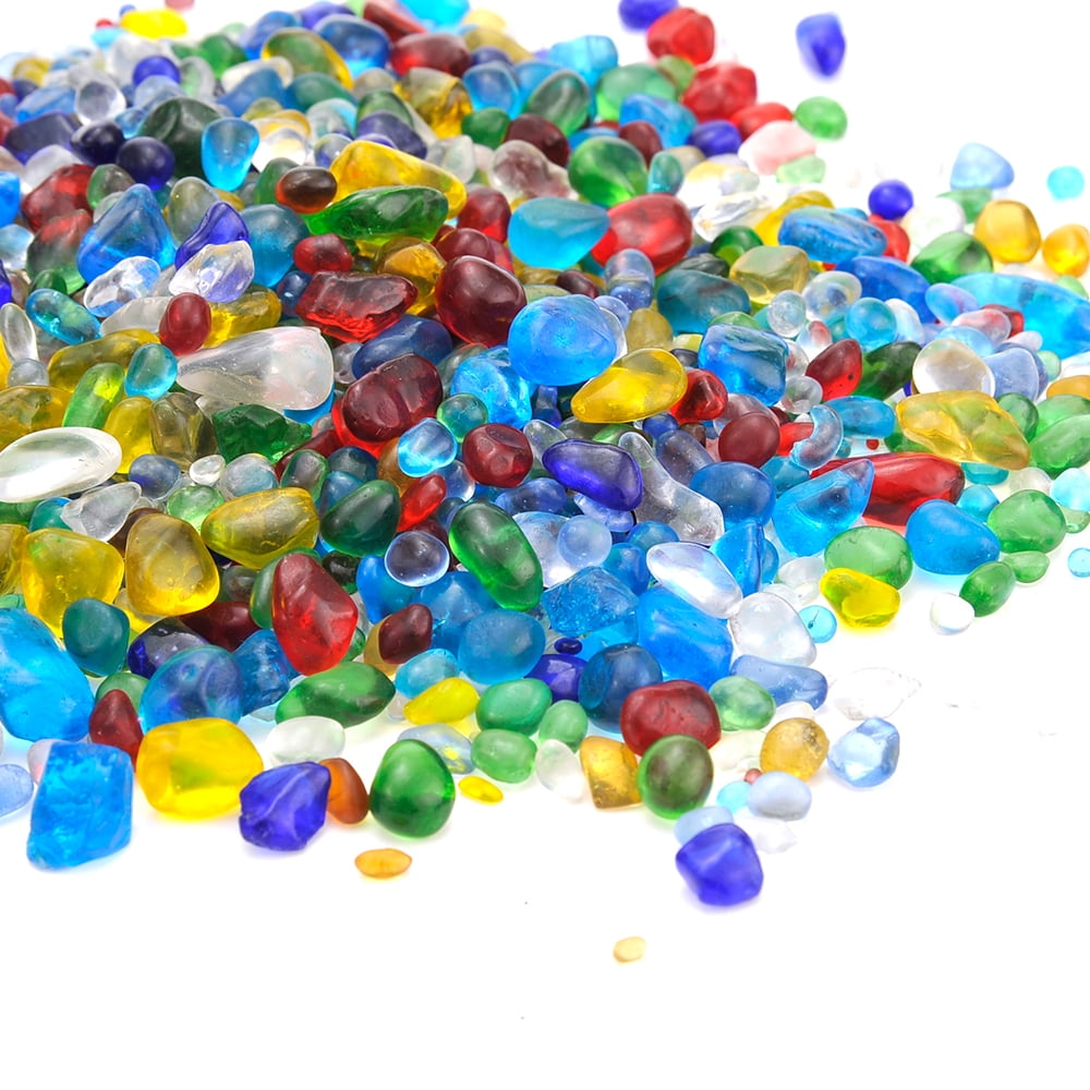 Beautiful colored Lampwork Glass Tumbled Chips Crystal Crushed pieces ...