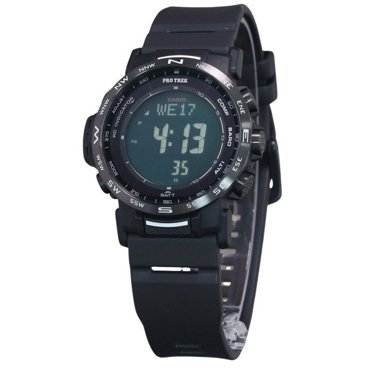 Casio Pro Trek Digital Green Bio Based Resin Strap Tough Solar PRG-340-3 100M Men's Watch ...