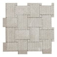 The Tile Life Wilds 2x4 Porcelain Basketweave Mosaic Wall Tile, Bone ...