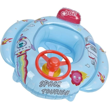 Swimming Rings for Kids, Inflatable PVC Swimming Ring Seat, Double Air ...