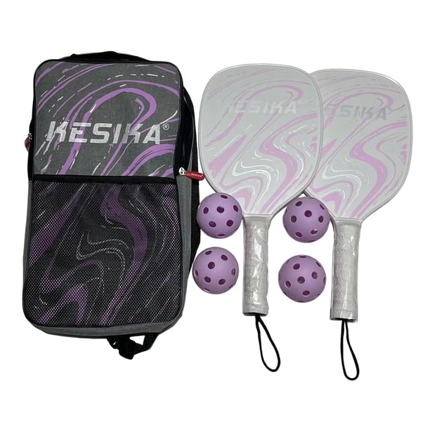 Pickleball Racket 4 Balls Portable Comfort Grip and Storage Bag ...