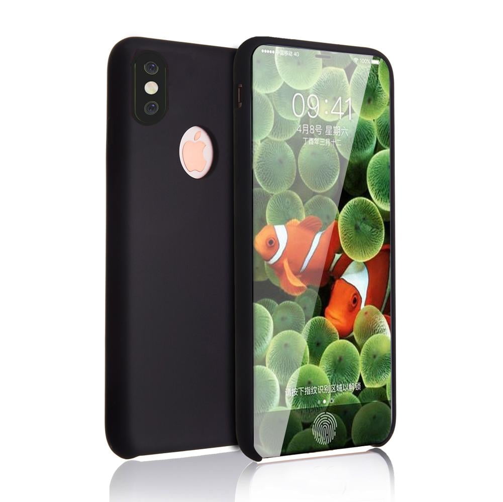 Apple iPhone X Case, Silicone Finish, PC Backcover, Shock Absorbing ...