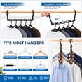 ACSTEP Space Saving Hangers 10 Pack, 5-Hole Magic Hangers Closet ...