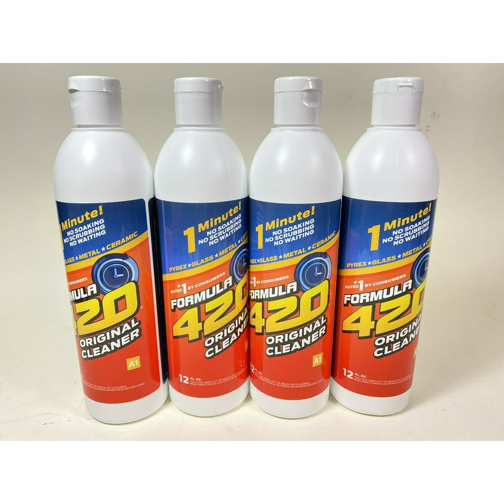 Formula 420 Glass Cleaner 12 Oz 1CT 4 Pack - Walmart.com - Walmart.com