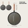 3-Size Cast Iron Non-Stick Skillet for Indoor & Outdoor Cooking ...