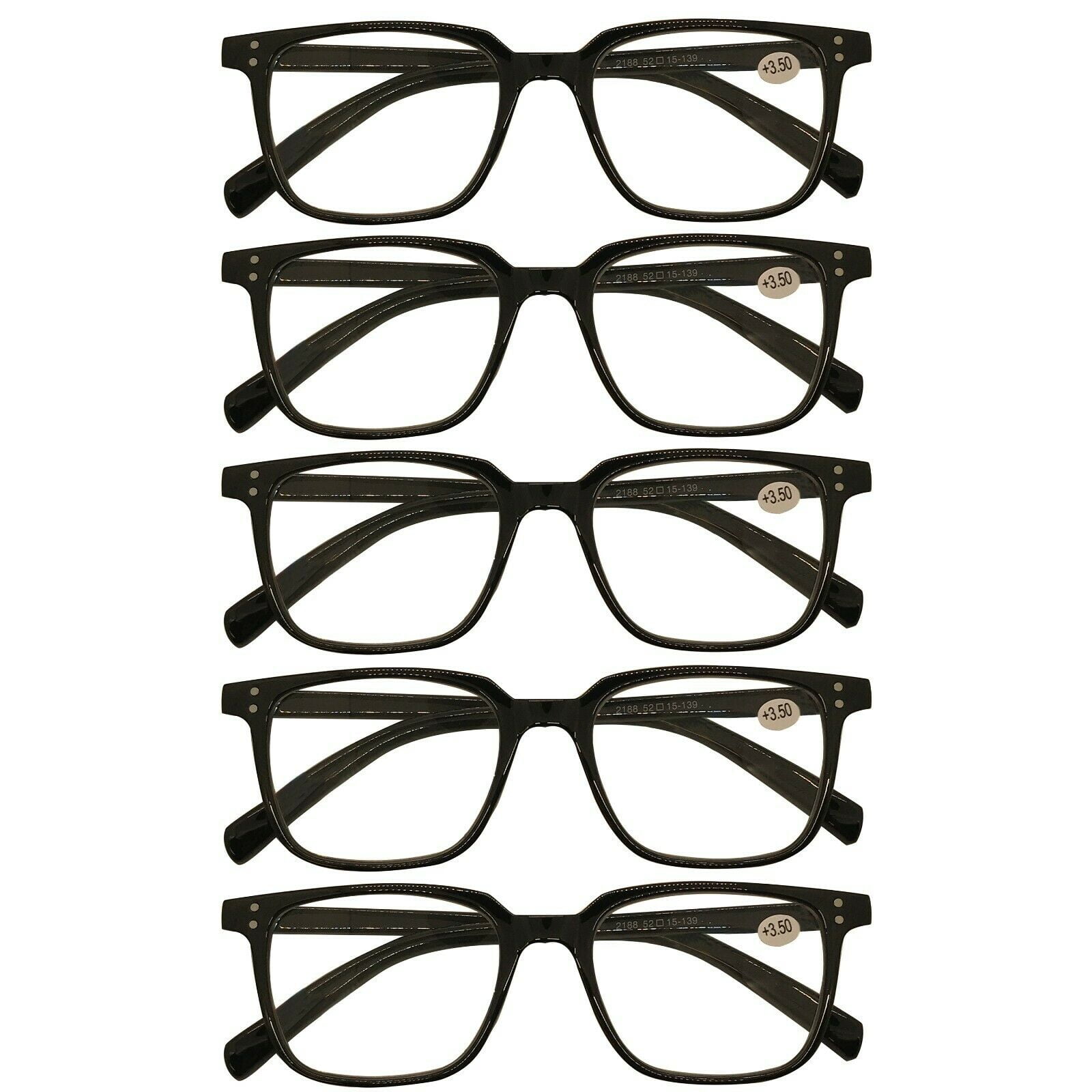 5 Packs Mens Womens Unisex Oval Frame Reading Glasses Blue Light ...