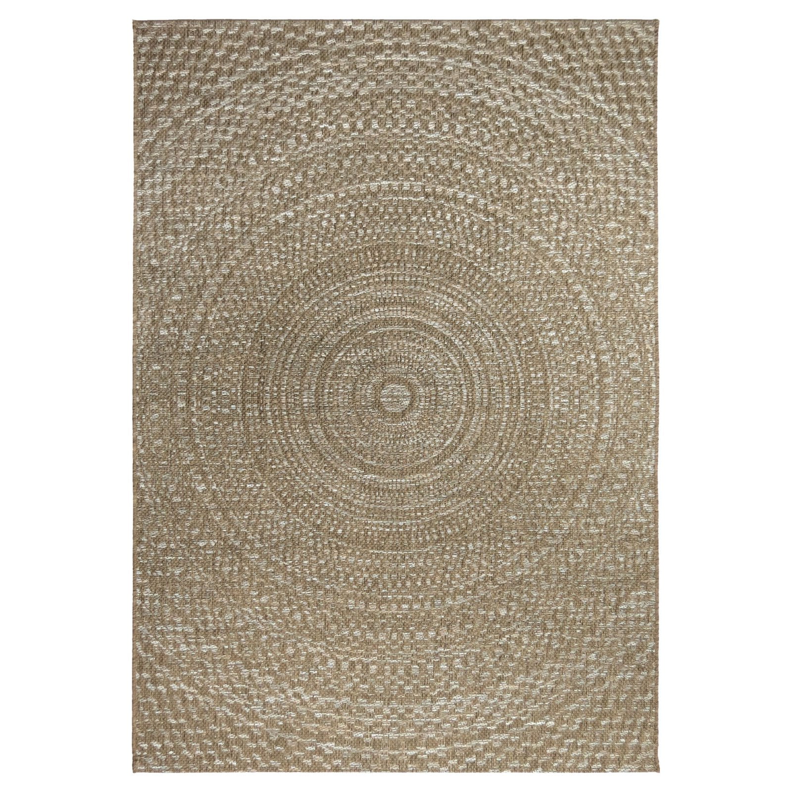 Orian Rugs Indoor/Outdoor Circles Cerulean Gray Area Rug - Walmart.com