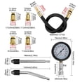 Agiufgs Automotive Compression Tester 0-300, Checks Engine Cylinder ...