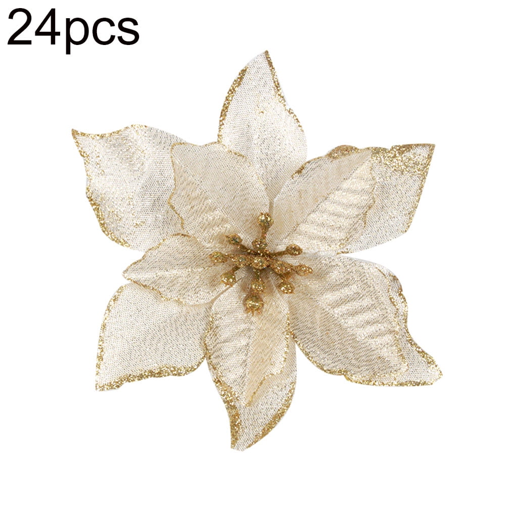 Click here for Unbranded 5/10/24pcs Artificial Christmas Flower G... prices