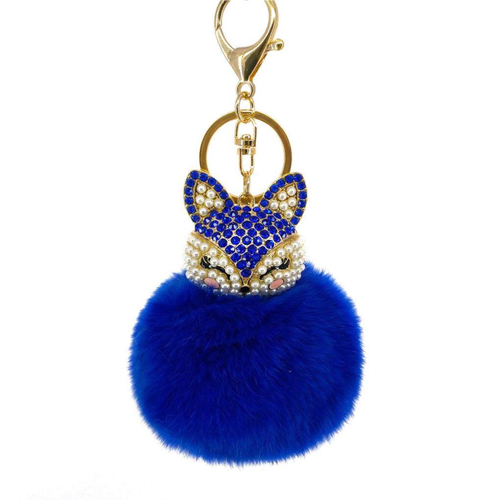 Click here for Ruzhgo Fox Pom Pom Pendant Keychain With Key Chain... prices