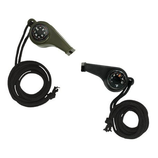Rothco Whistle with Compass/Thermometer, Olive Drab - Walmart.com