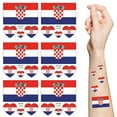 Flag 10 Temporary Face Stickers For Flag 10 Sports Flag Detachable For ...