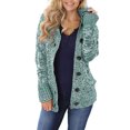 Eytino Hooded Cardigan Sweaters For Women Fleece Lined Sweater Button