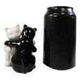 Ebros Colorful Ceramic Black White Cat Couple Hugging Dancing Salt ...
