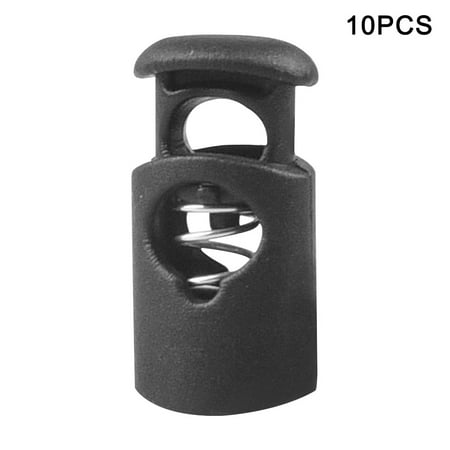 Single Hole Sliding Lanyard Cord Lock Clothing Mini Spring Loaded ...