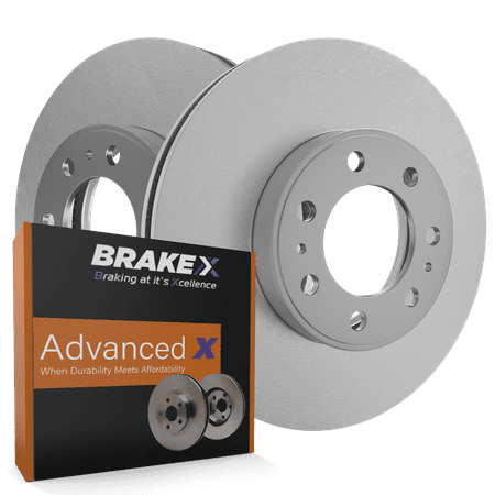 [Rear] Brake X GEOMET Coated Replacement Disc Rotors Kit | 2 Piece Set ...