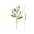 cpengpj Easter Egg Shaped Artificial Berry Branches Green Cloth and ...