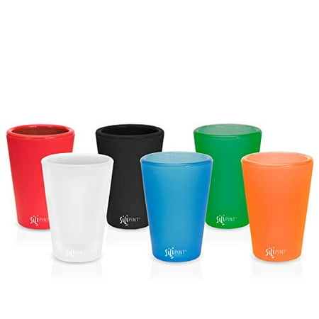 Silipint Silicone Shot Glasses Set, Unbreakable, Reusable, Freezer-Safe ...