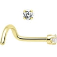 Body Candy 14k Solid Gold Nose Ring Studs -2mm Lab Created Diamond ...