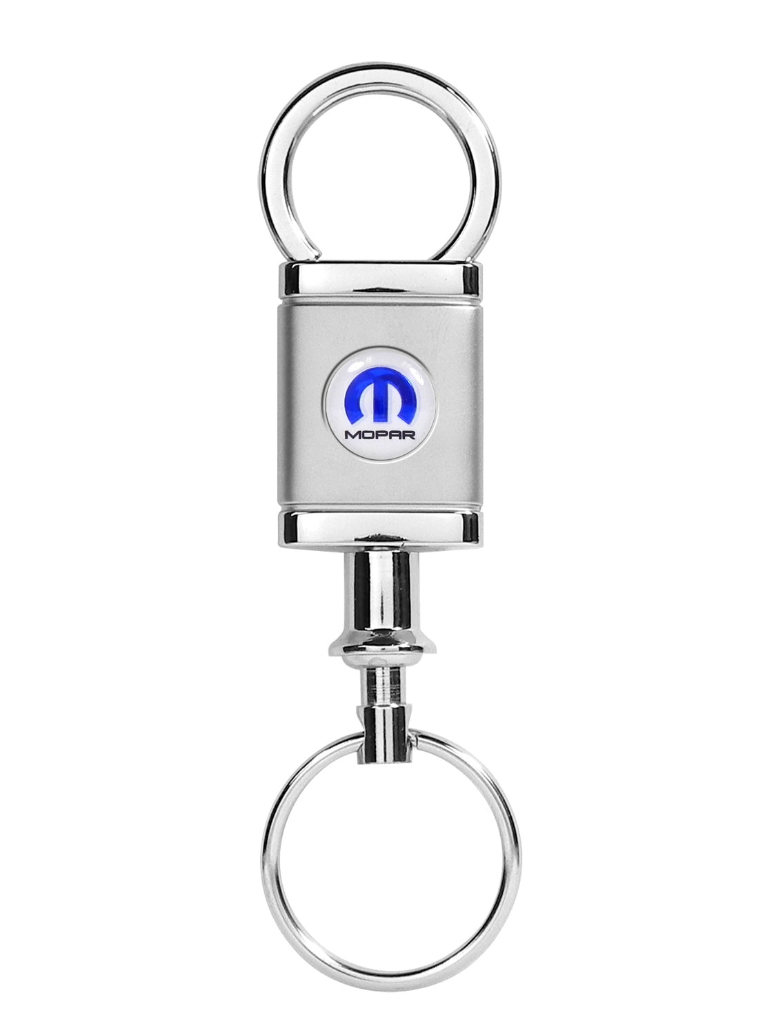 Mopar White Logo Rectangular Metal Valet Key Chain - Walmart.com