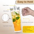1 Pack 40 Oz Plastic Tumbler with Handle Double Wall Reusable Plastic ...