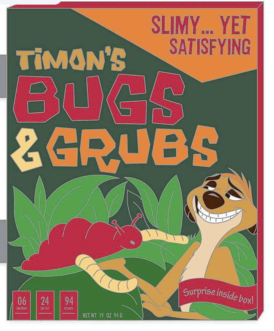 Disney Timon's Bugs & Grubs Pin The Lion King Cereal Boxes Limited ...