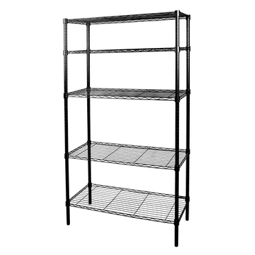 Hyper Tough 3-Tier Multipurpose Wire Shelving Rack, Black Color,750lbs ...