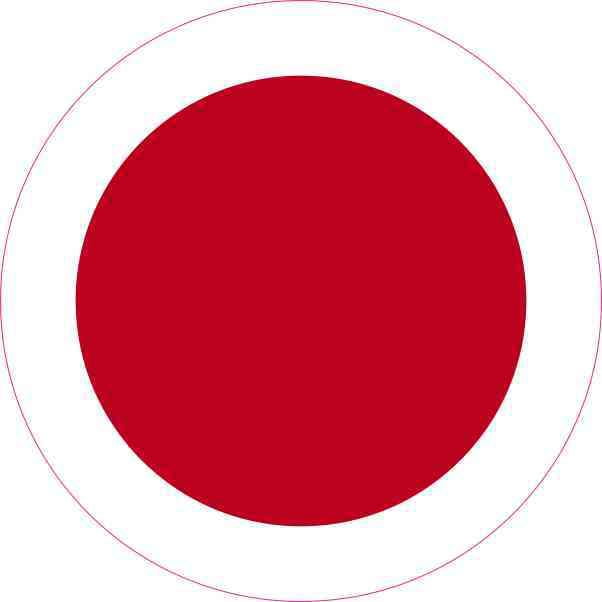 4inx4in Round Japan Flag Sticker Vinyl Vehicle Decal Travel Hobby ...