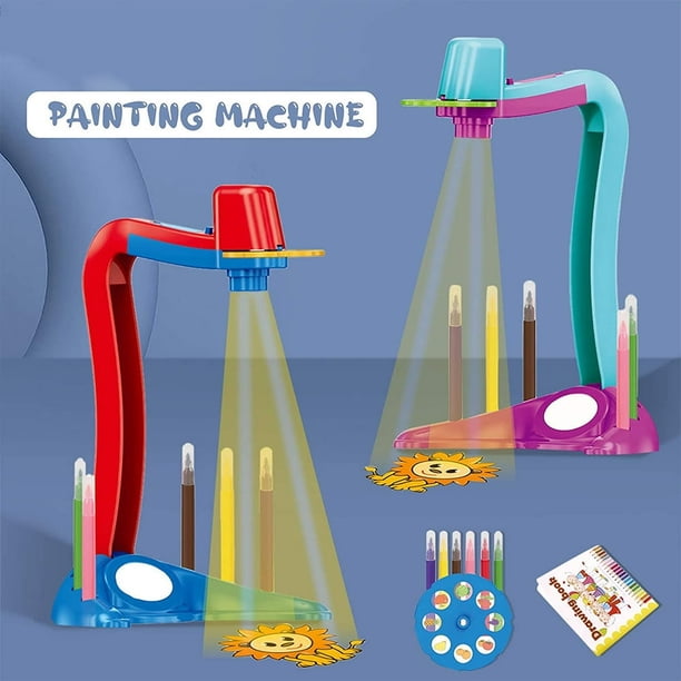QJUHUNG Drawing Projector Table for Kids Trace and Draw Projector Toy ...