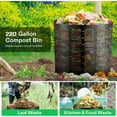 300 Gallon Outdoor Compost Bin, Expandable Composter, Easy to Setup ...