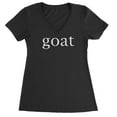 Goat Greatest Of All Time Ladies V Neck T Shirt