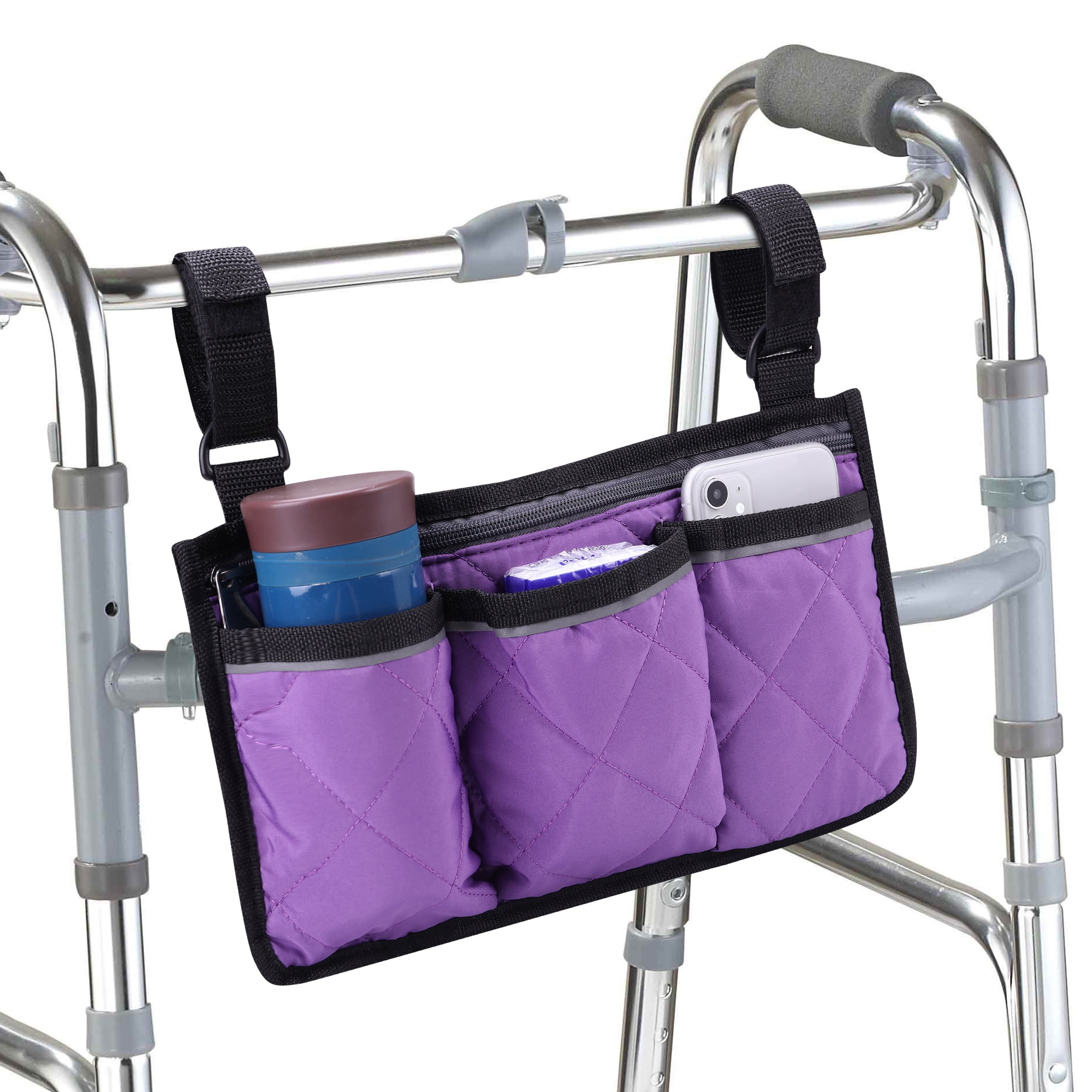 SHCKE Wheelchair Side Bag,Wheelchair Pouch Side Pocket Armrest Storage ...