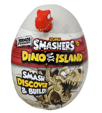 Smashers (Red) Dino Island Nano Egg by ZURU (Novelty) - Dinosaur May ...