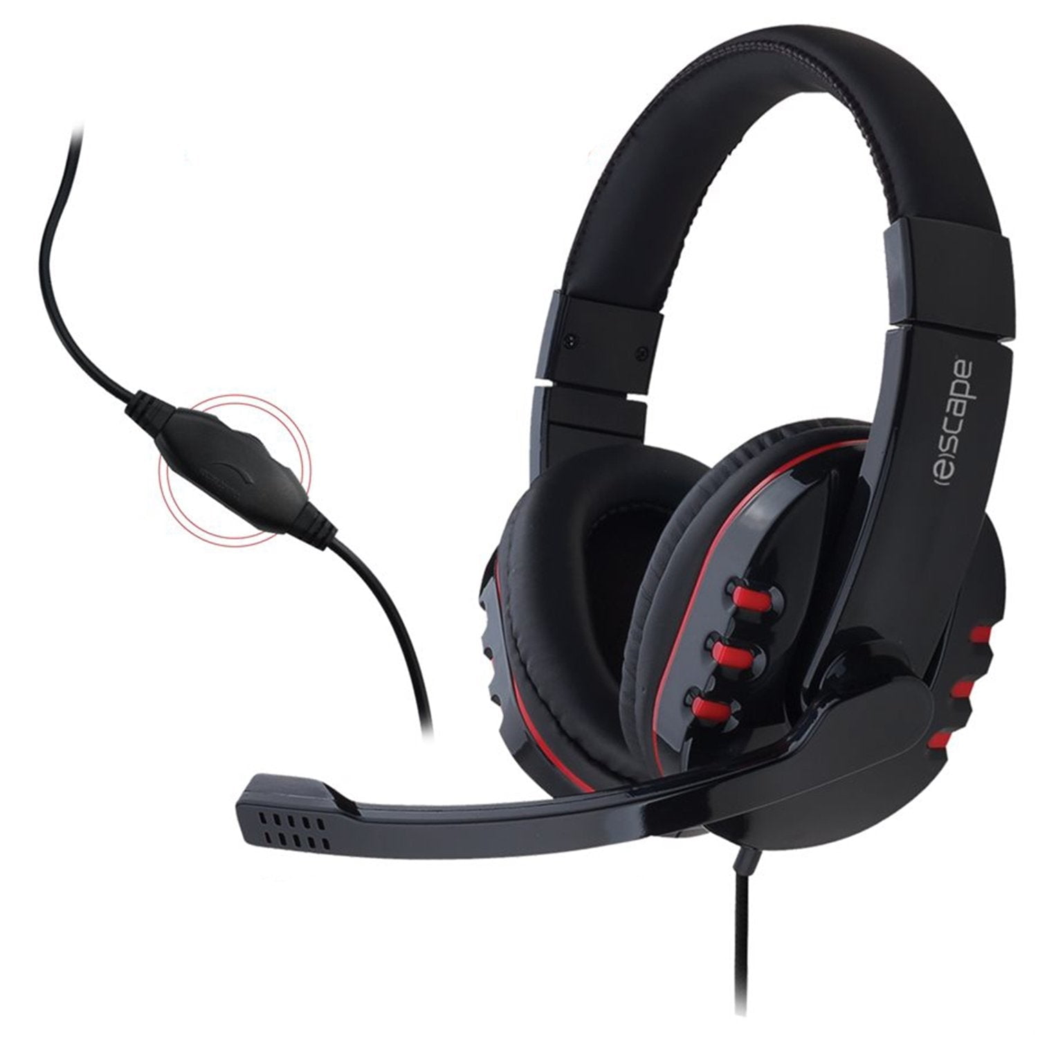 Escape - Wired Stereo Gaming Headset, Volume Control and Microphone ...