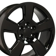 OE Wheels 20 inch Black 5652 Rims & Goodyear Tires Set Fit Specific GM ...