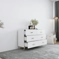 Kadyn Chest of Drawer, 6 Double Drawer Dresser for Bedroom, Modern ...