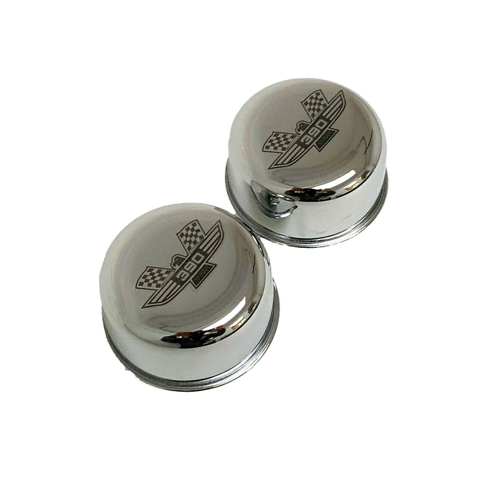 Ford FE 390 American Eagle Valve Cover Breather & Grommet Set - Chrome ...