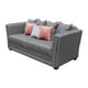 SALA MADELEINE GRIS 3-2-1, SOFA, LOVE SEAT Y SILLON AMOSA GDL MADELEINE ...