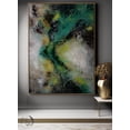 Handmade Green Abstract Canvas Wall Art Textured Modern Painting Large ...
