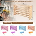 Costway Free Standing Wooden Bar Shelf - 72 Bottle Stackable Wine Rack ...