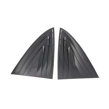LUNA Durable Light And Strong Carbon Fiber Rear Window Louver Shutter ...
