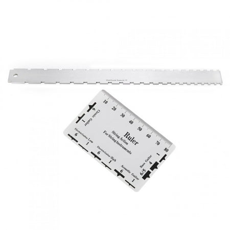 Gupbes Guitar Brace Height Measuring Scale,Fret Level Tool Guitar ...
