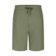 Aueoeo Mens Cargo Pants Mens Casual Shorts Cotton Drawstring Summer