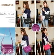 Gomayee Women Shoulder Handbag Roomy Multiple Pockets Bag Ladies