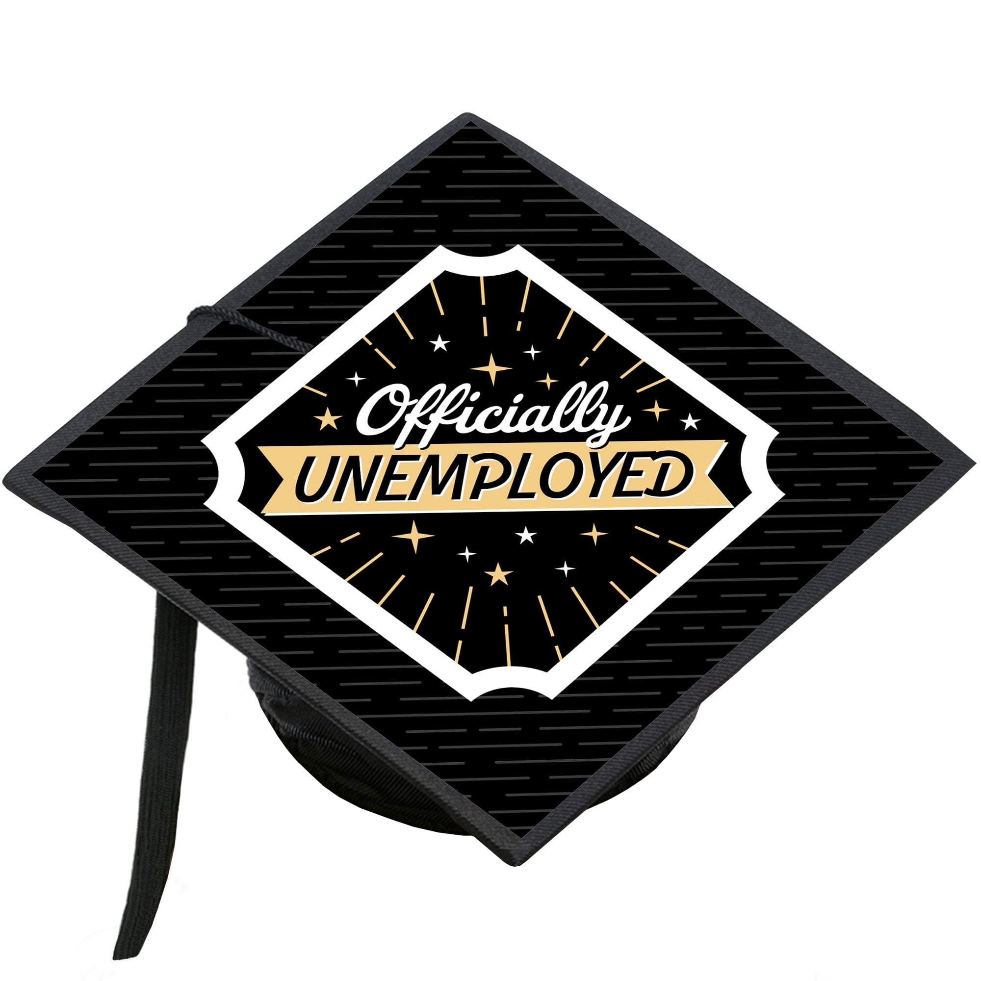 Big Dot of Happiness Officially Unemployed - Graduation Cap Decorations ...