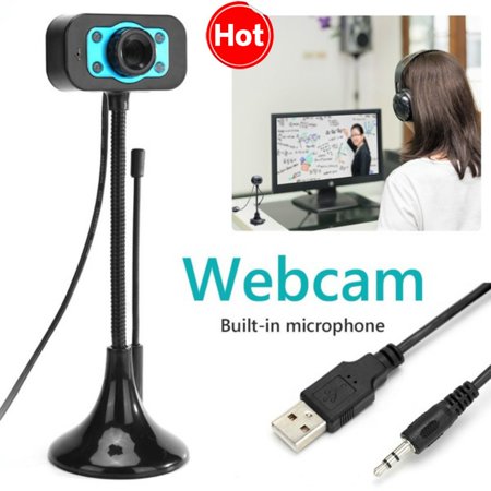 USB HD LED Webcam Mini Camera Built-in Microphone High-end Video Call ...