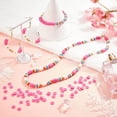 10 Strands Flat Round Handmade Polymer Clay Beads Disc Heishi Beads for ...